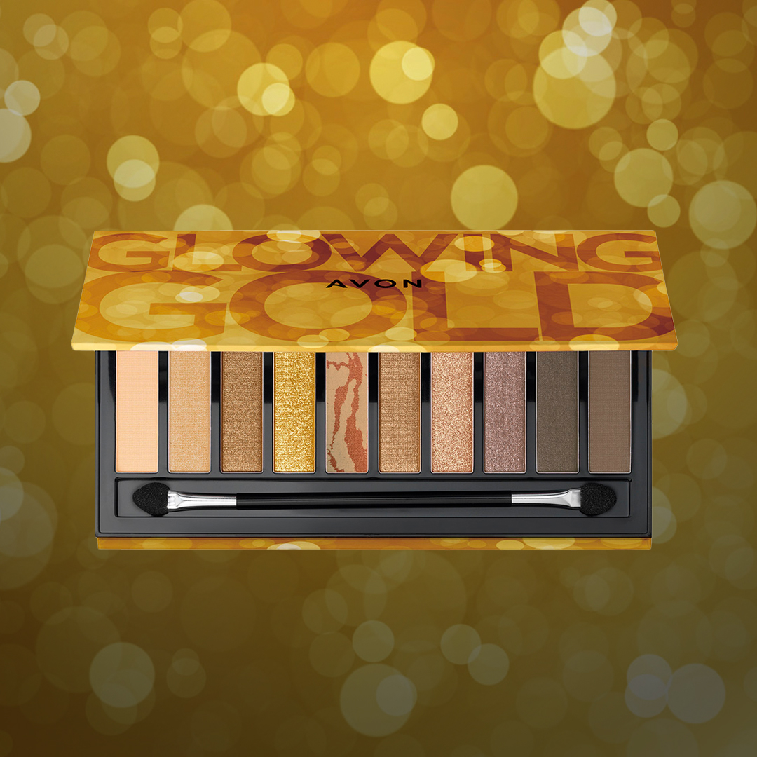 Avon Palette Glowing Gold
